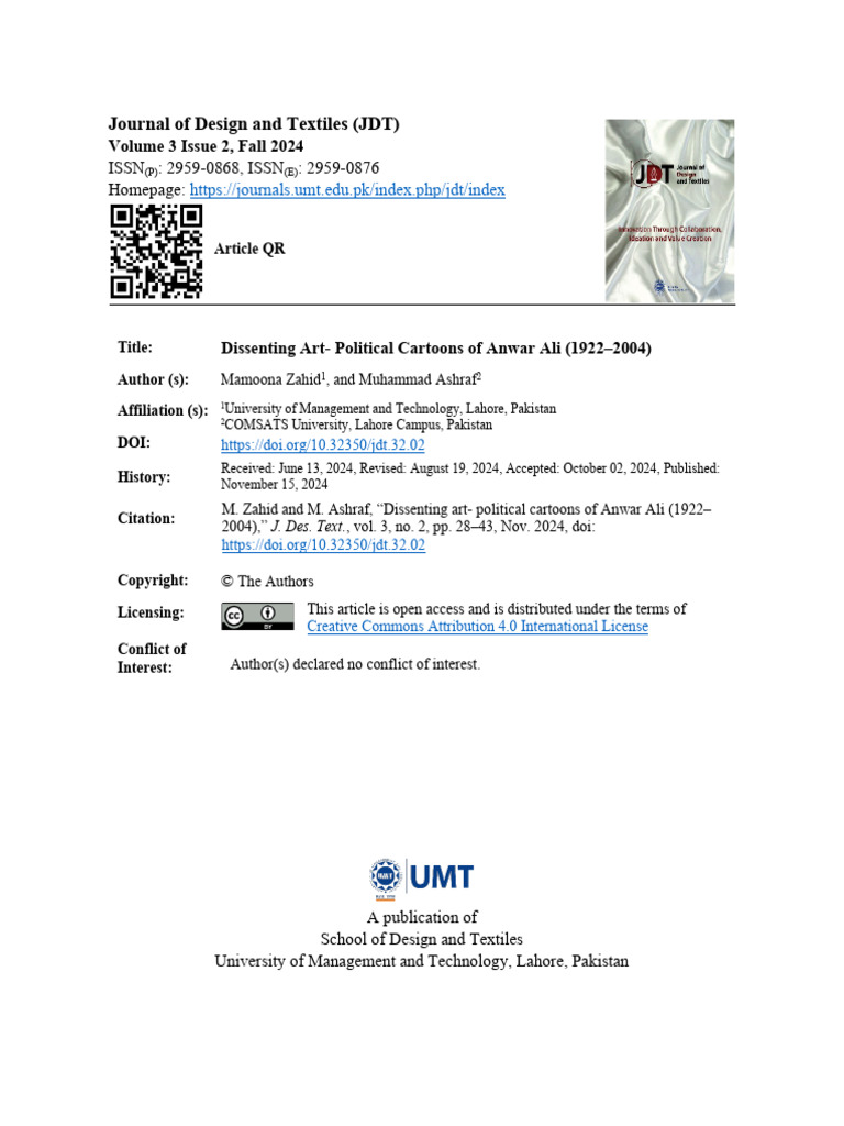 Dissenting Art - Political Cartoons of Anwar Ali (1922-2004) | PDF ...