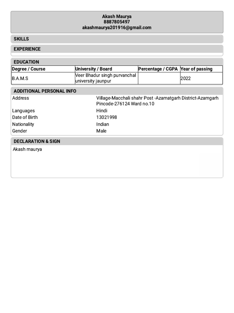 Akash Maurya | PDF