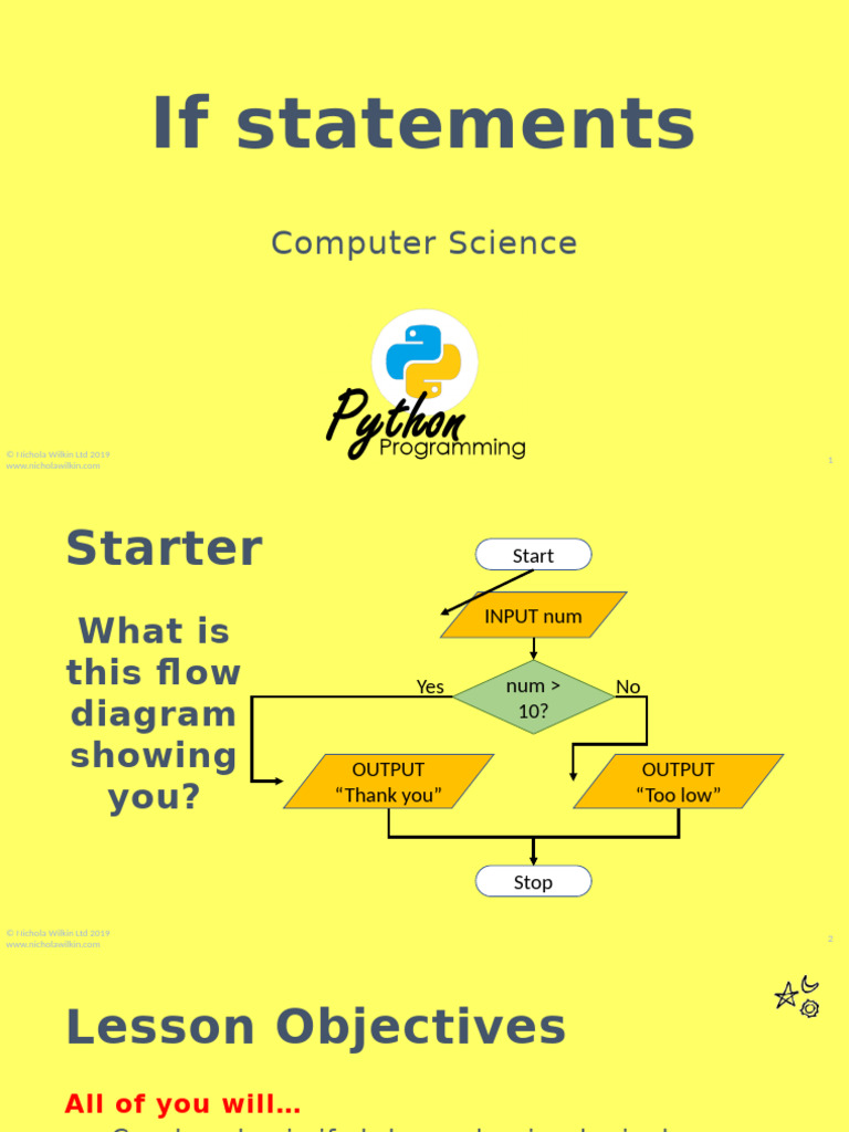 02 if Statements | PDF | Computer Programming | Computing 02 if Statements | PDF | Computer Programming | Computing