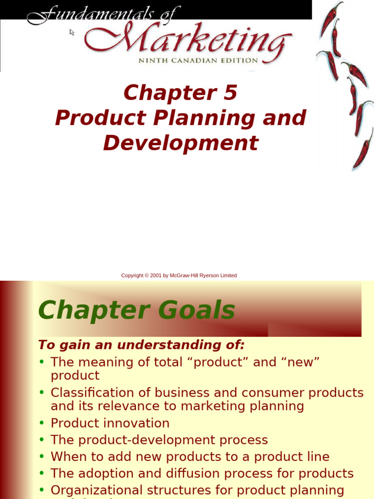 Chapter 5 (Product Planning and Development) | PDF | Product (Business) | Final Good