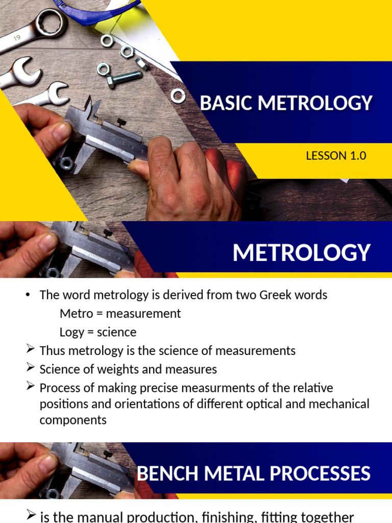PP Metrology and Bench Metal Process | PDF | Metrology