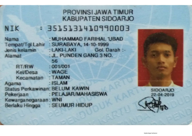 Muhammad Farihal Ubad - KTP | PDF