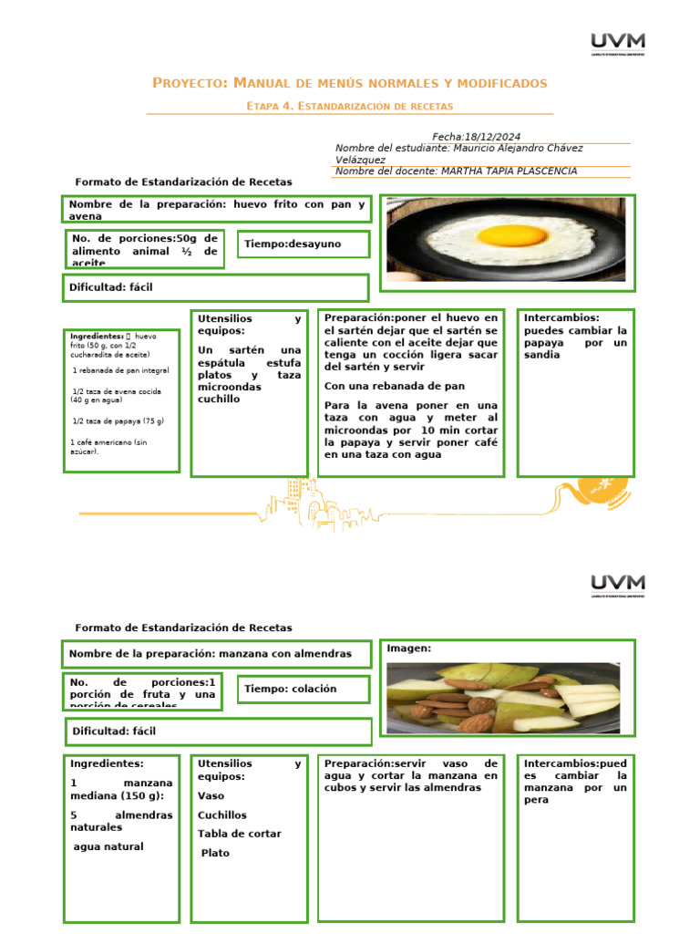 A17 Macv | PDF | ensalada | Cocinando