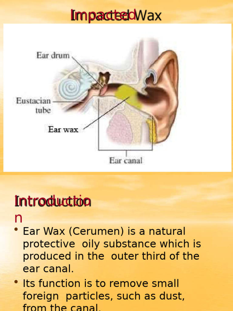 Impacted Cerumen: Symptoms and Care | PDF
