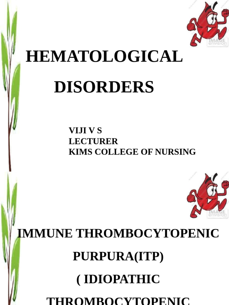 Hemophilia & ITP | PDF | Haemophilia | Bleeding