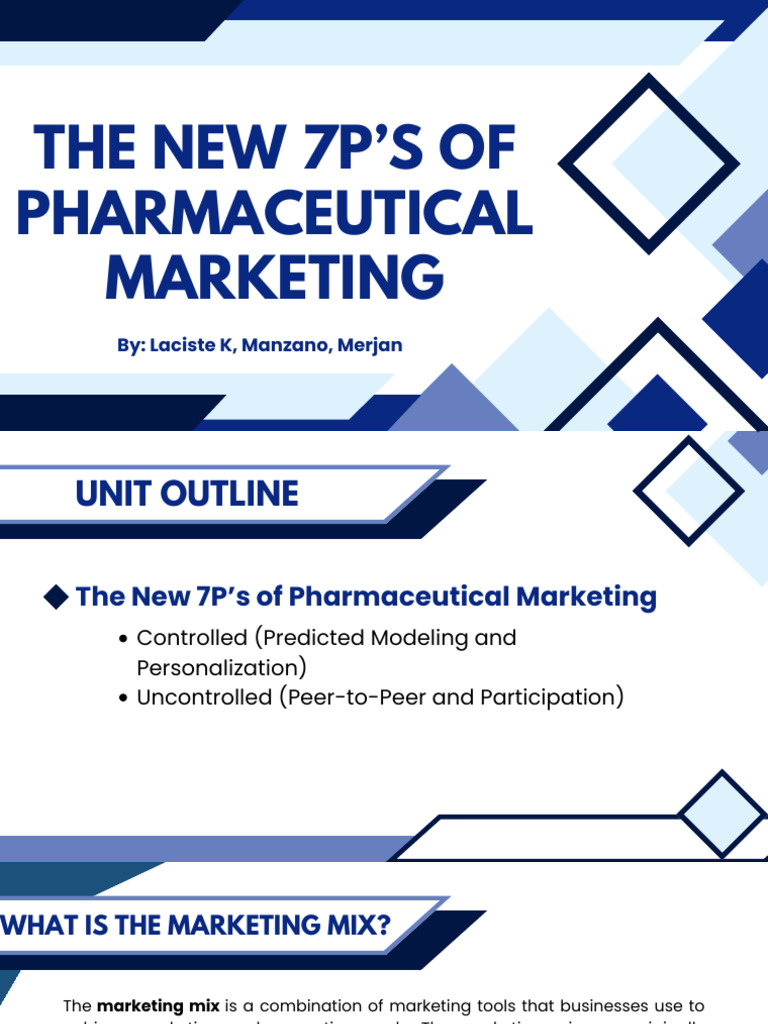 7Ps of Pharmaceutical Marketing Strategy | PDF | Marketing | Pricing