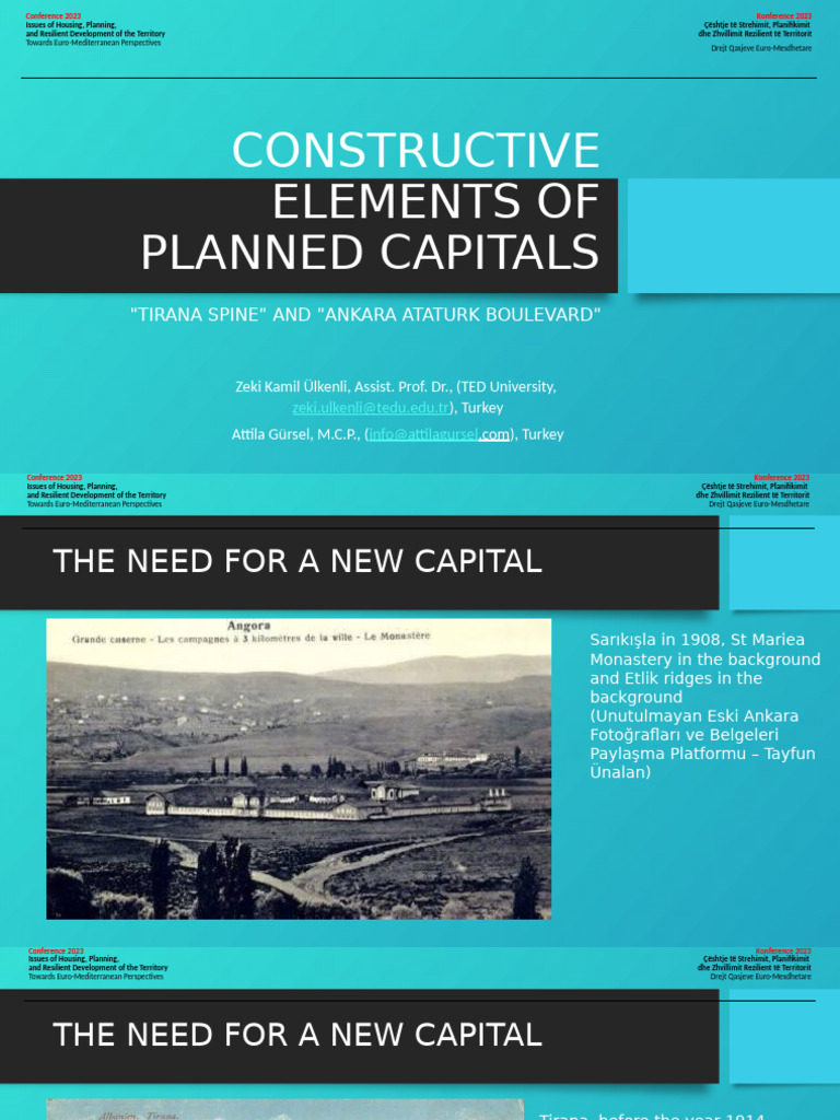 Constructive Elements of Planned Capitals | PDF