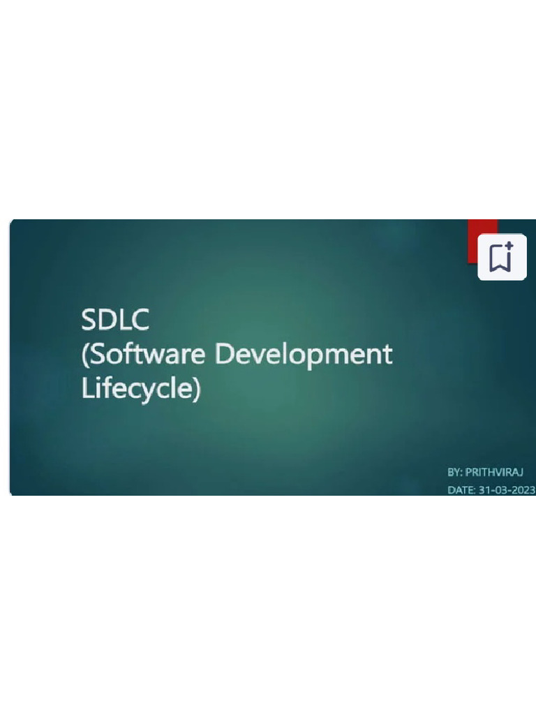 SDLC | PDF