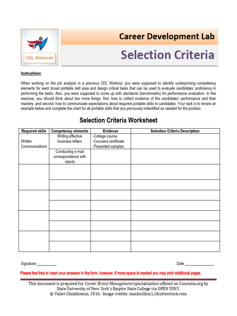 Portable Skills Evaluation Guide | PDF