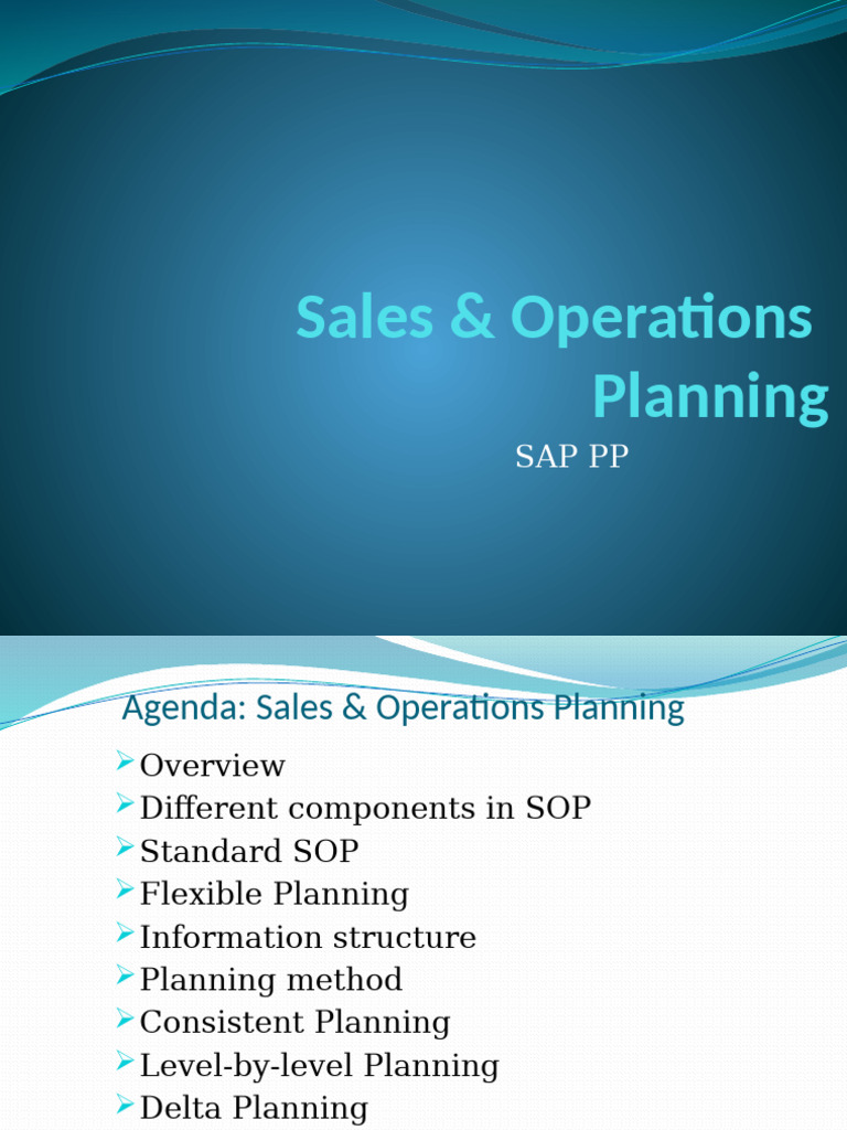 Sales & Operations | PDF