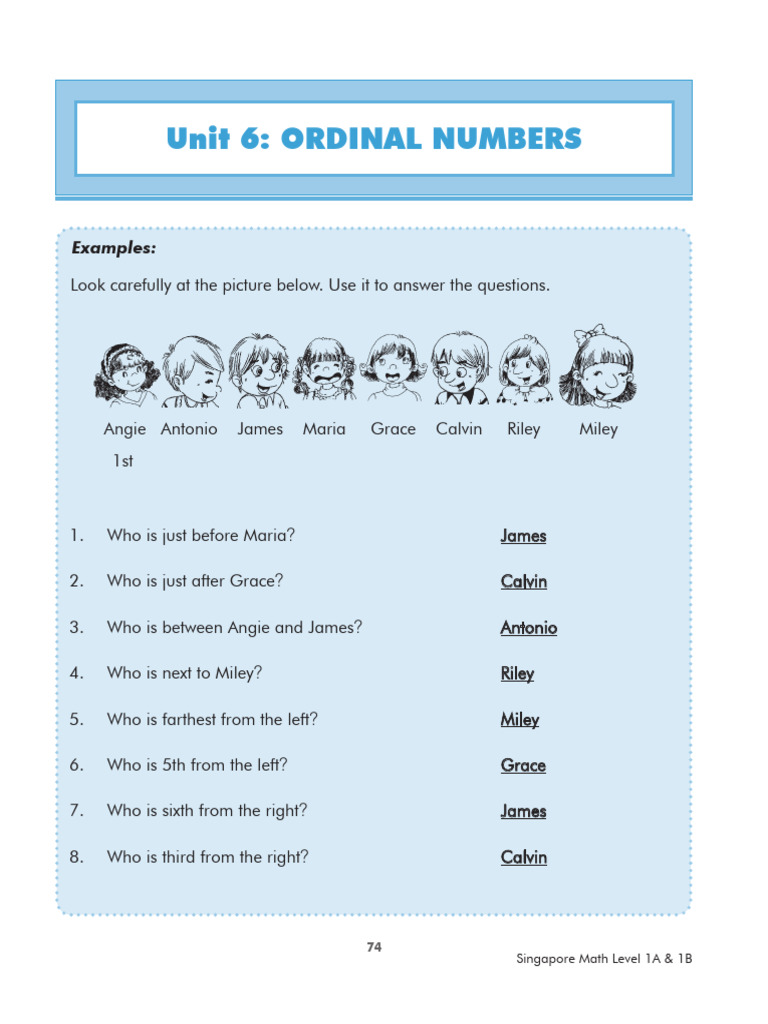 ordinal numbers | PDF