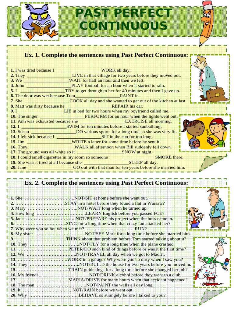 Past Perfect Continuous | PDF