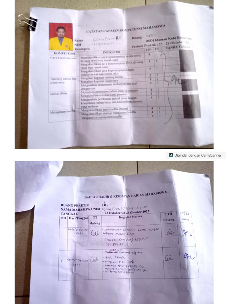 Gilang Putra Ramadhan - Laporan Harian PL Manajemen | PDF