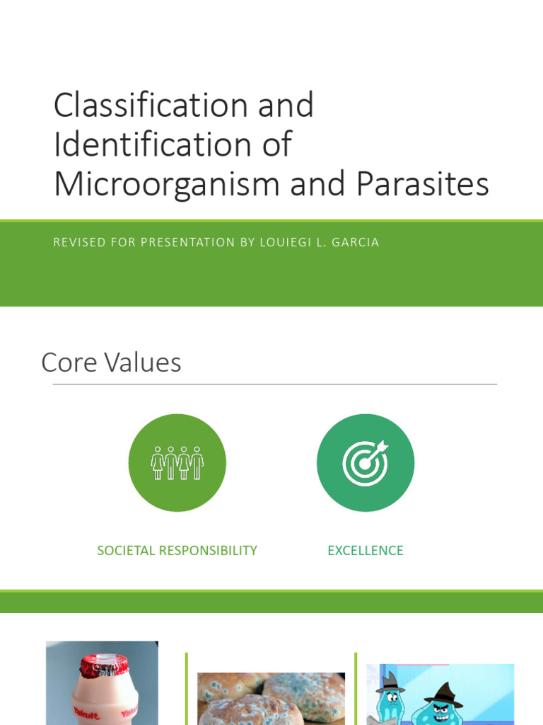 3 Classification and Identification of Microorganism and Parasites ...