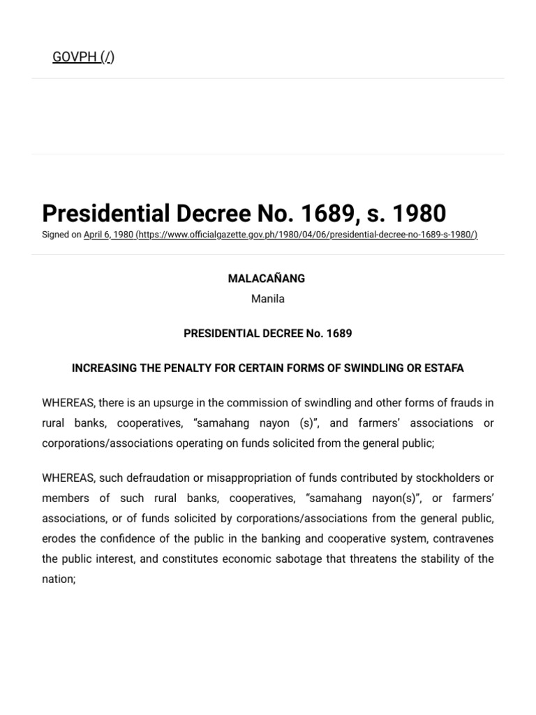 Enhanced Penalties for Swindling in 1980 | PDF | Fraud | Common Law