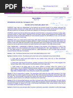 PD 533 (Anti-Cattle Rustling Law) | PDF | Public Law | Cattle