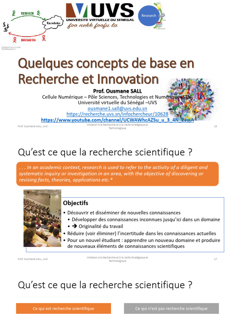 1. Quelques Concepts de Base en Recherche Et Innovation_Initation à La ...