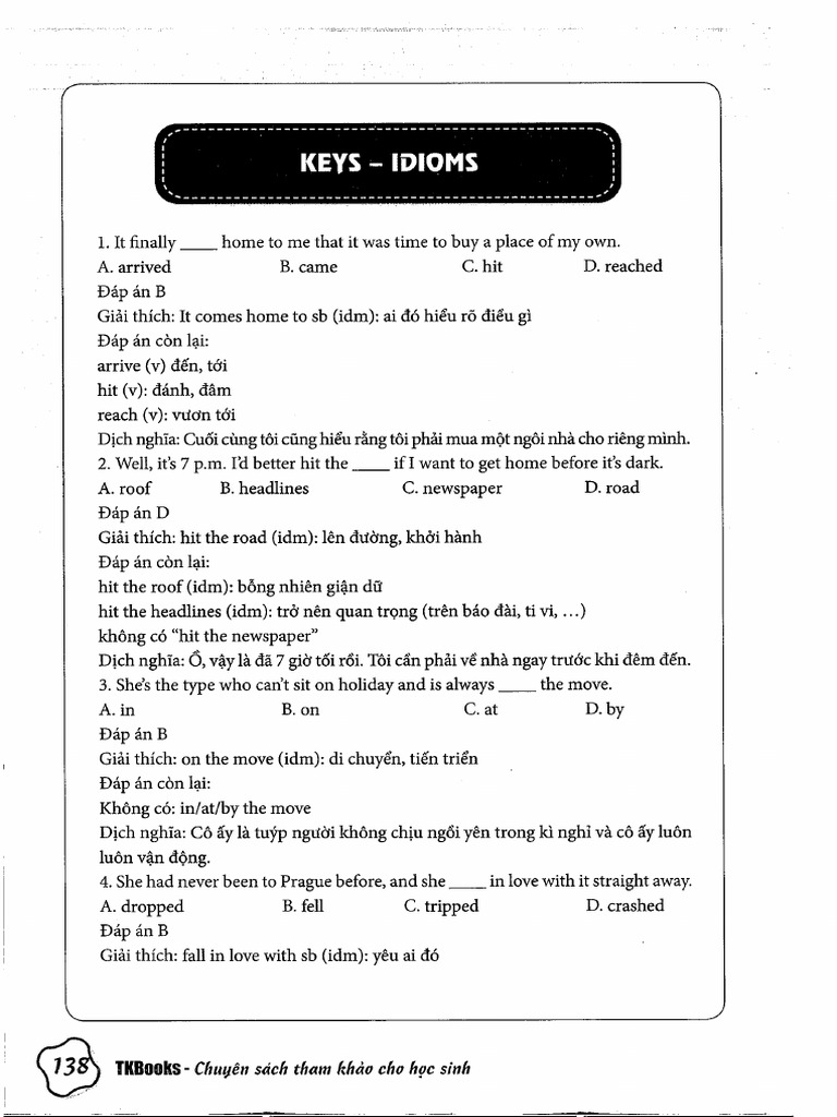 Keys - Idioms | PDF