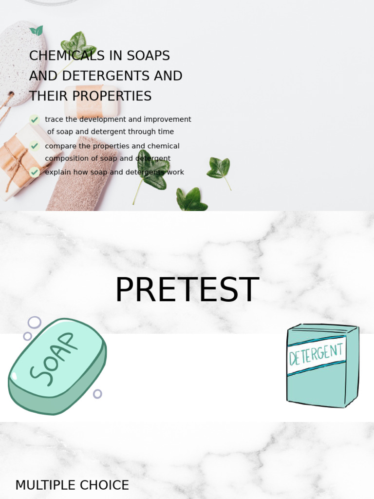 Chemicals in Soaps and Detergents and Their Properties | PDF | Soap ...