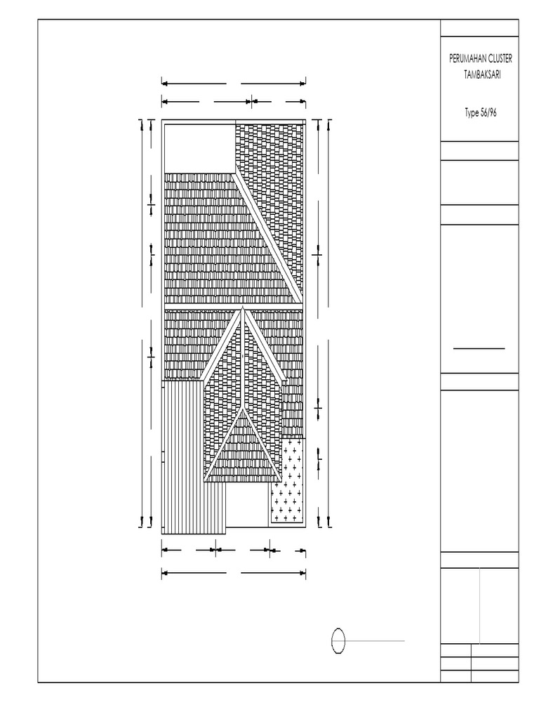 Denah Atap Perumahan Type 56/96 | PDF