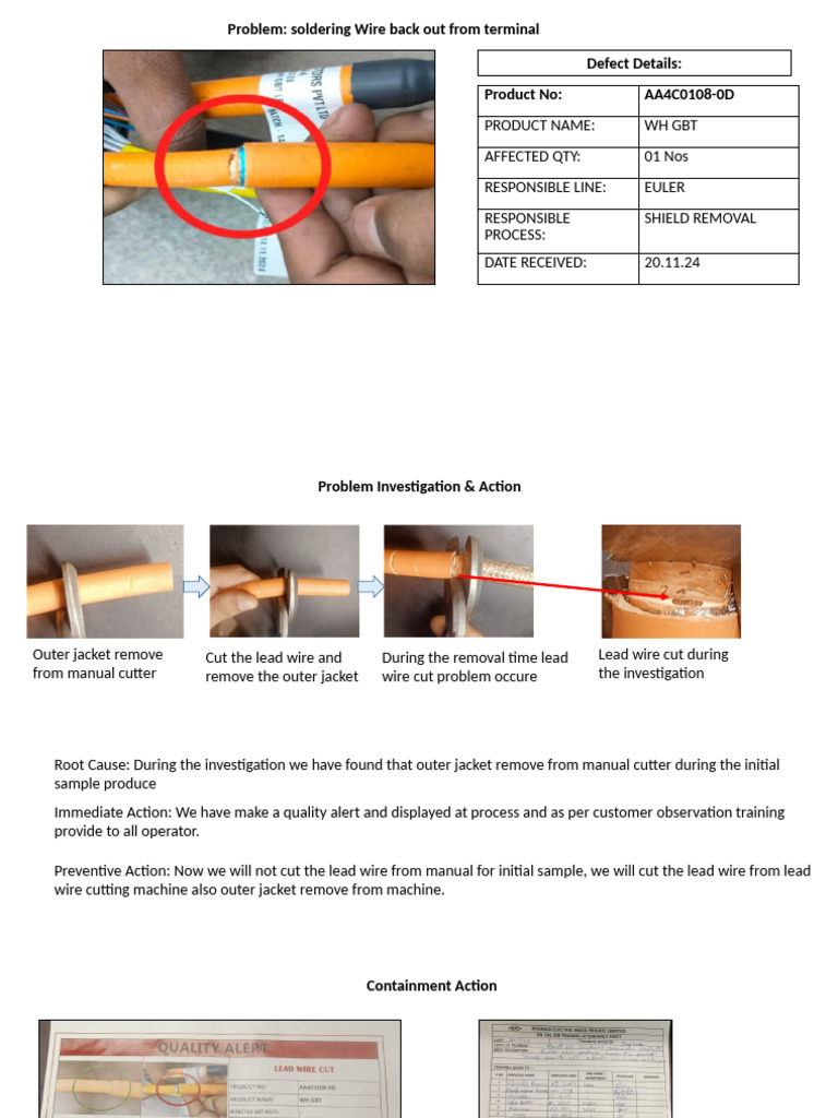 Wire Cut Report | PDF