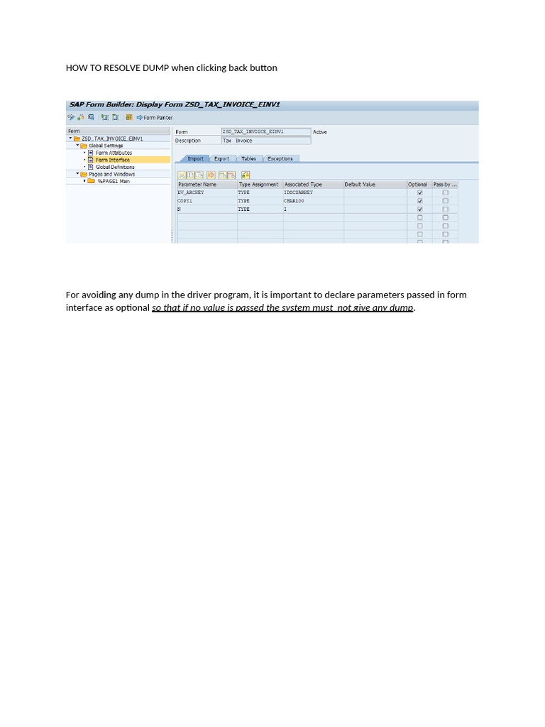 HOW TO RESOLVE DUMP When Clicking Back Button | PDF