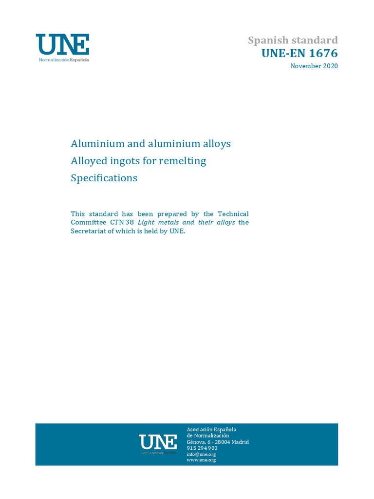 Une-En 1676-2020 | PDF | Specification (Technical Standard)