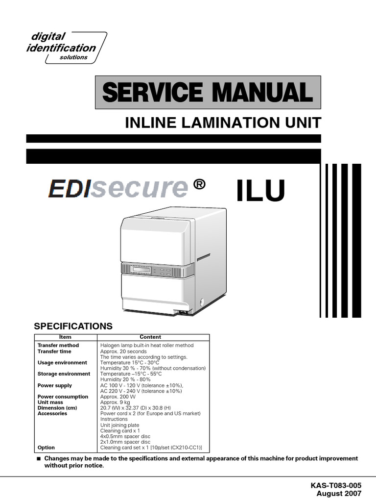 Edisecure ILU | PDF | Electrical Connector | Vacuum Tube
