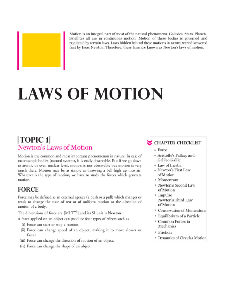 Laws of Motion 11 1911 | PDF