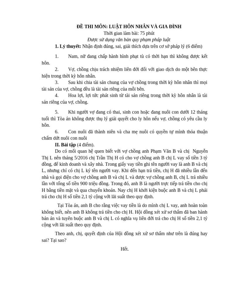 De Luat HNGD Tham Khao 2024 | PDF