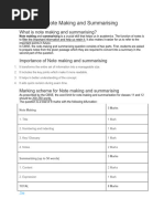 Note Making Class 11, Note Making Format, Examples, Sample | PDF | Well ...