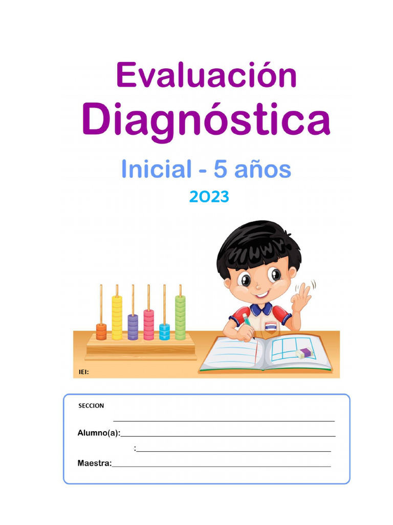 Evaluacion Diagnostica Inicial 5 Pdf 3897