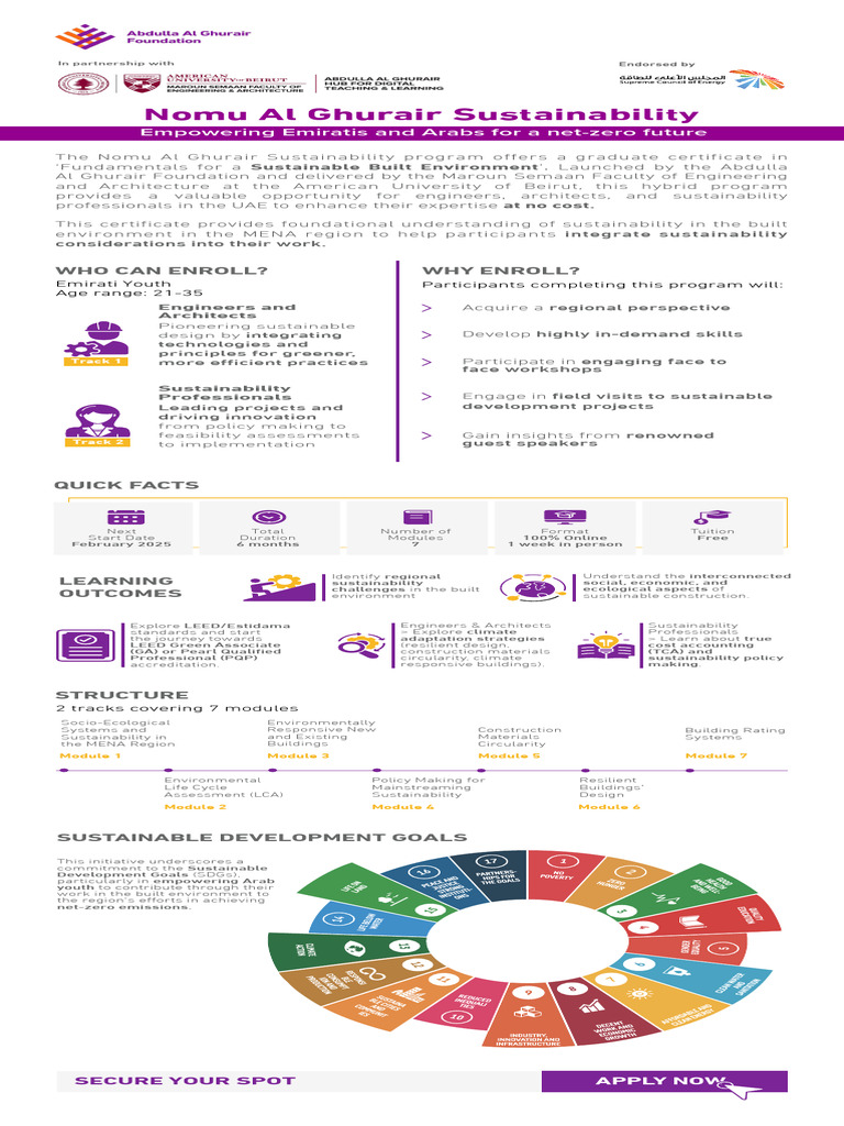 AUB-MSFEA-AGF-Nomu-Al-Ghurair-Sustainability-Brochure | PDF ...
