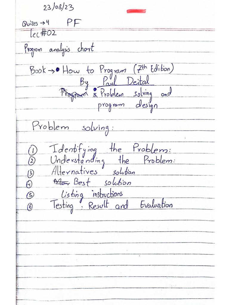 PF Class Notes (eww) | PDF