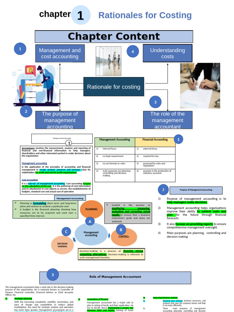 P1-Chapter-1 (3) | PDF | Management Accounting | Risk