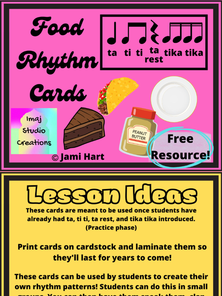 FOODRHYTHMCARDStatititaresttikatikaFREERESOURCE 1 | PDF