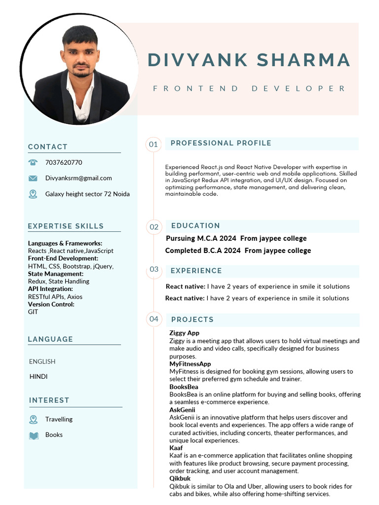 Blue and Pink Modern Graphic Designer Resume | PDF | Mobile App | Application Software