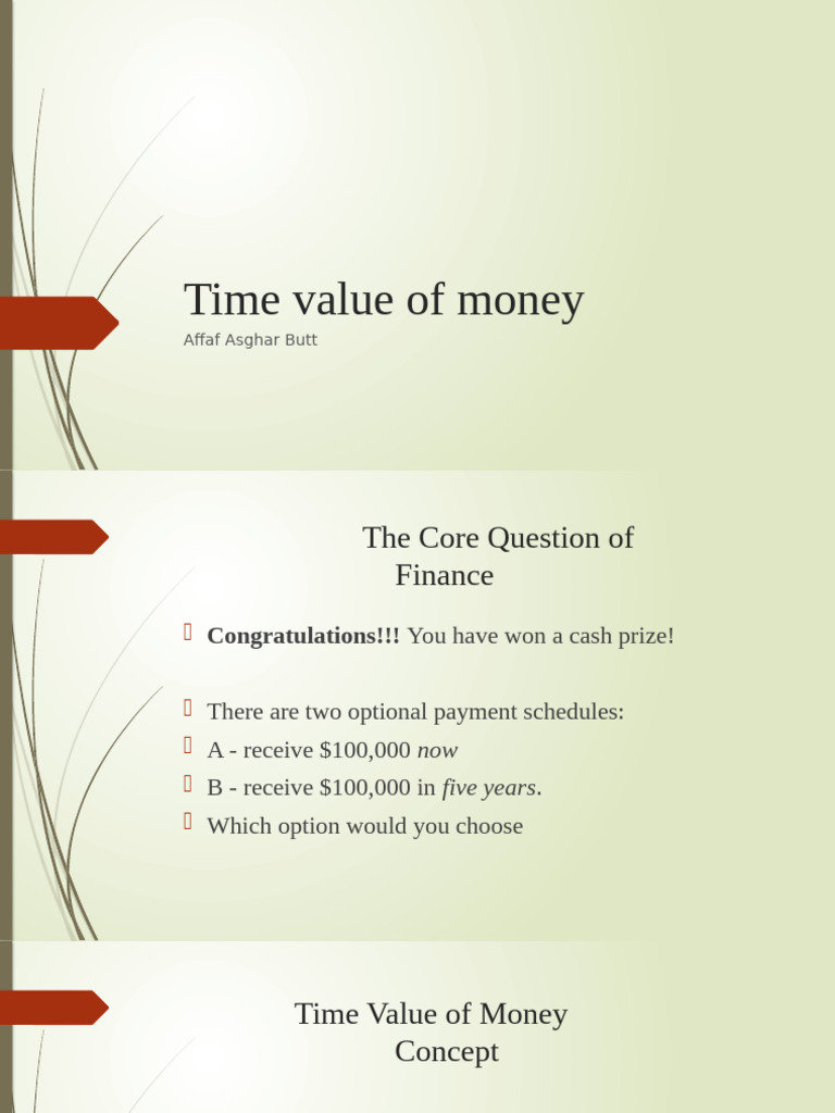 Time Value of Money | PDF | Interest | Time Value Of Money