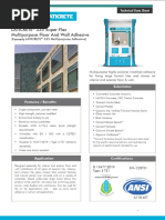 LATICRETE 3701 Fortified Mortar Overview | PDF | Cement | Mortar (Masonry)