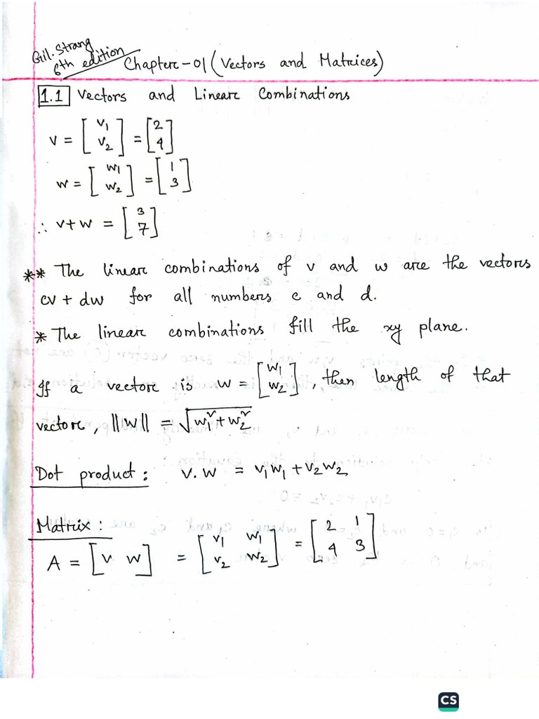 LAfrom G.strang Theories Upto Mid | PDF