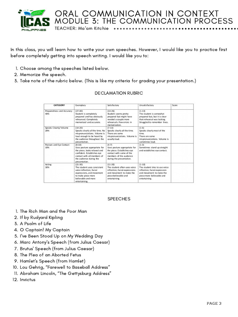 1Q Module 3 Performance Task #2 | PDF