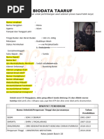 Format Biodata Taaruf | PDF