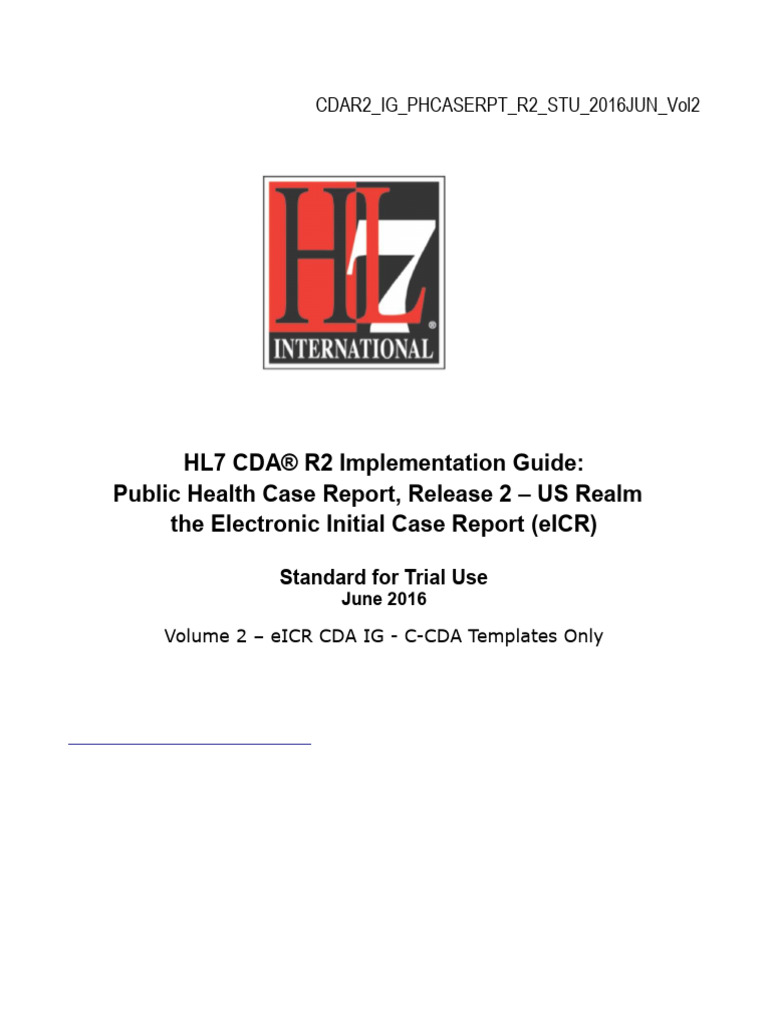 fldoh-elr-implementation-guide-hl7-volume-2-c-cda-templates | PDF | License