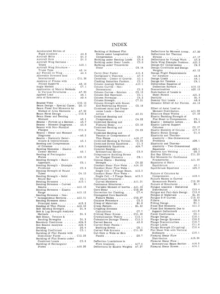 Bruhn Analysis and Design of Flight Vehicle Structures Ind | PDF