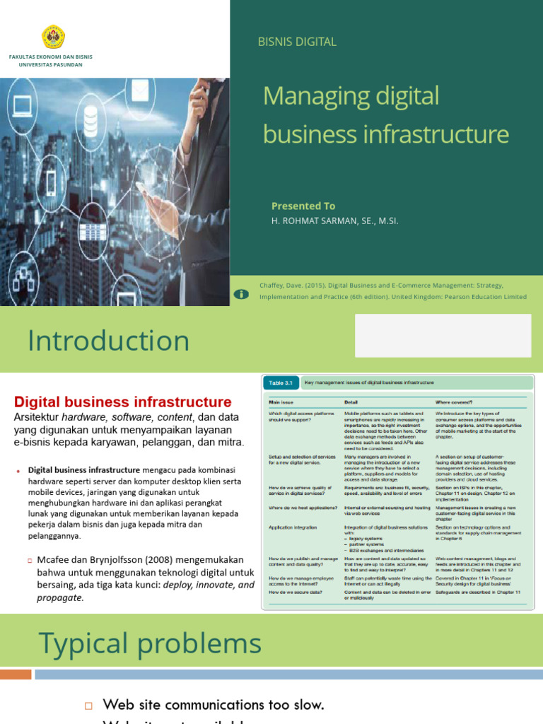 3 - Managing Digital Business Infrastructure | PDF