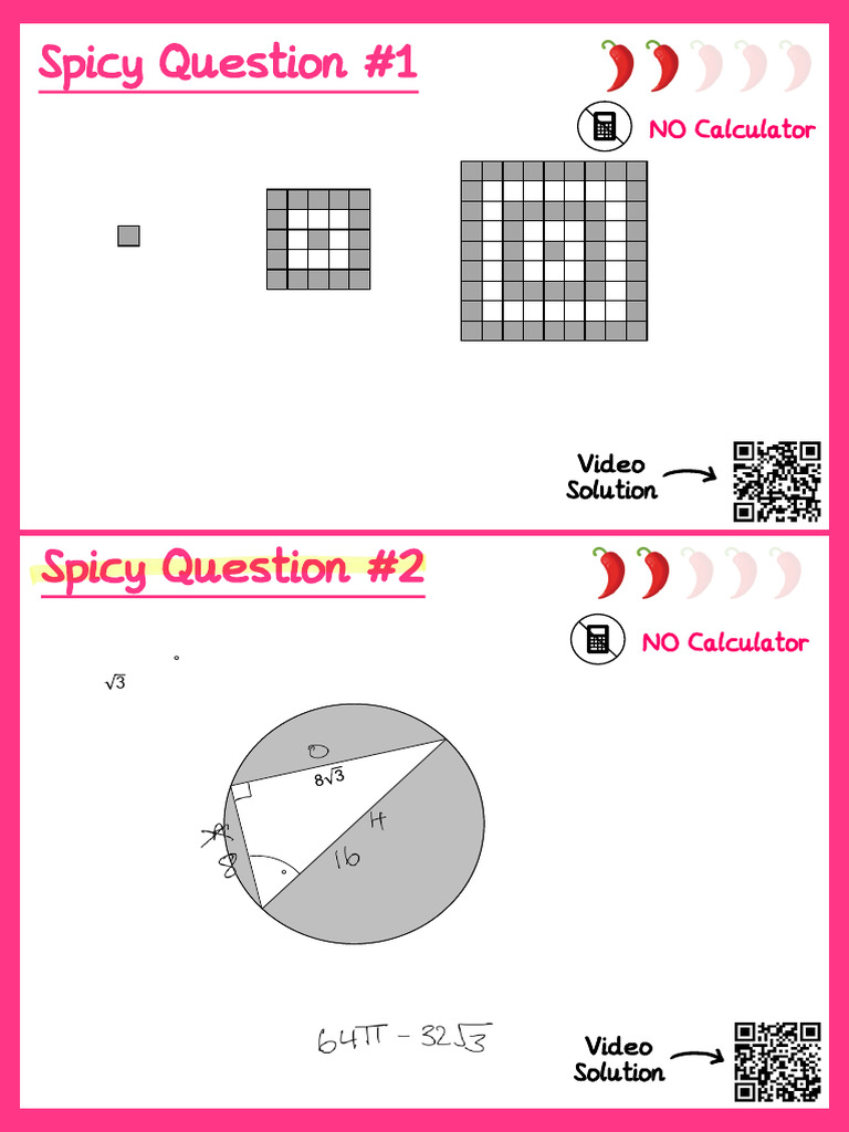 All Spicy Questions | PDF | Triangle | Area