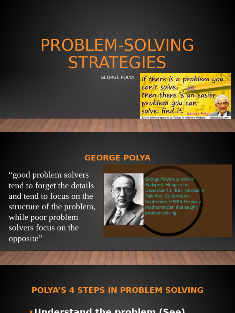 Problem-solving strategies | PDF | Equations | Applied Mathematics
