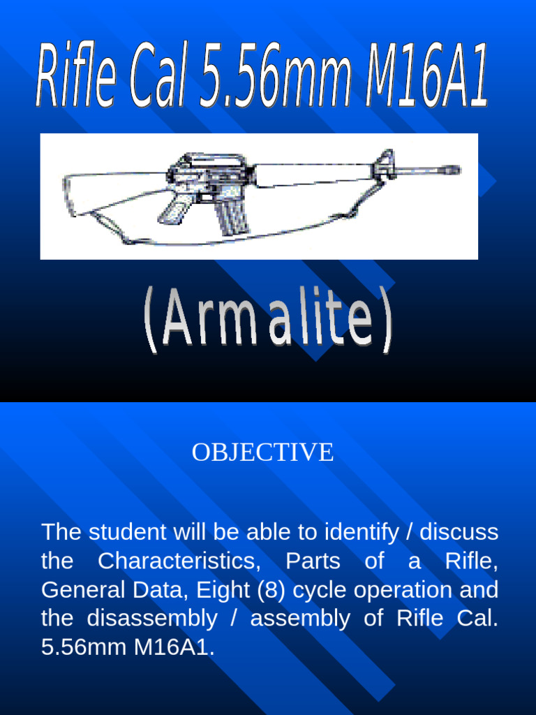 M16-RIFLE | PDF | Cartridge (Firearms) | Magazine (Firearms)