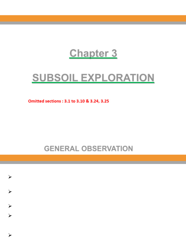 Subsoil Exploration Techniques and Methods | PDF | Soil Mechanics ...