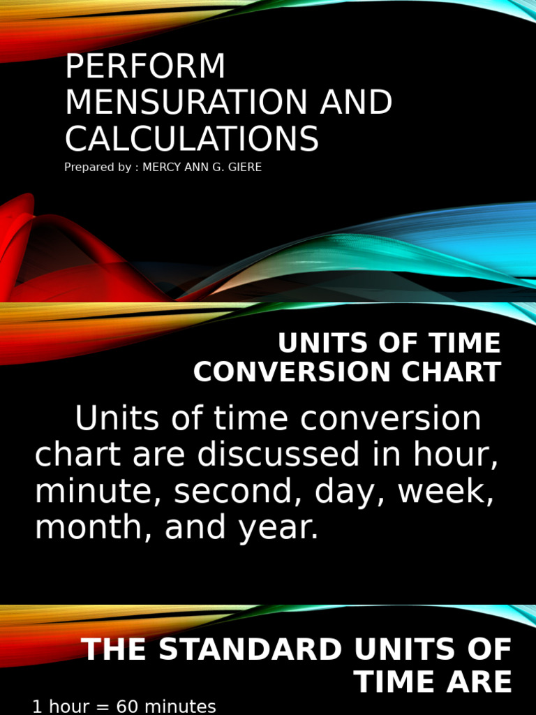Lesson 3 Perform Mensuration and Calculations | PDF | Ratio